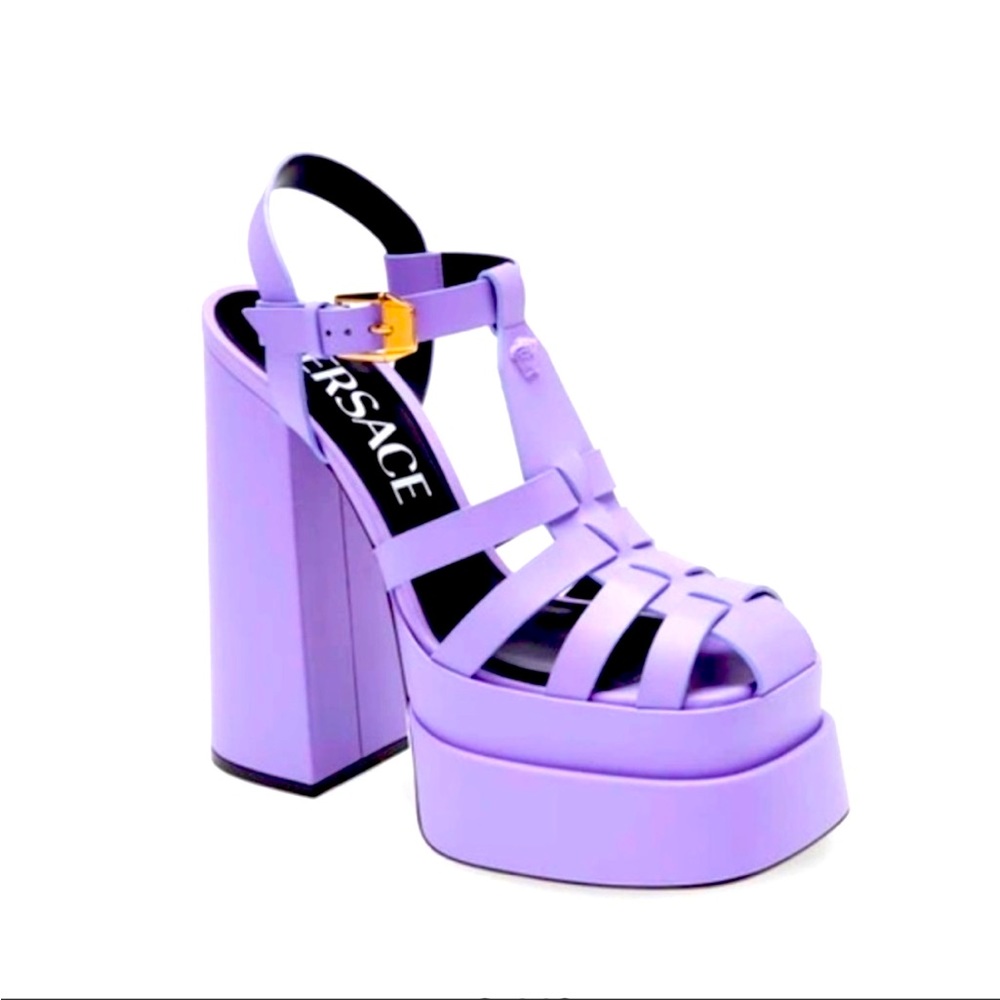 Versace La Medusa Platform Mary Jane Lilac. Worn Once… - Gem